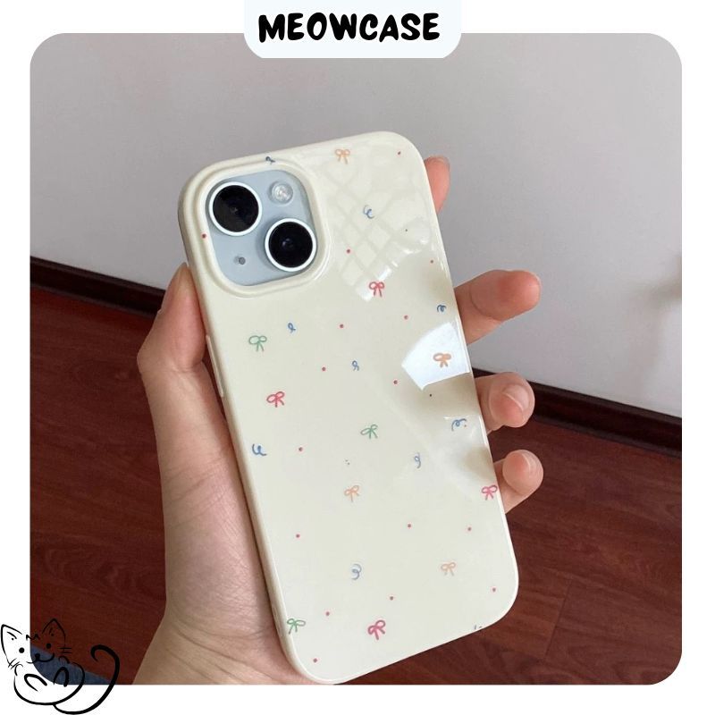 Jual 【COD READY】 ins Colorful bow ribbon/sfot case/CASE IPHONE XR XS ...