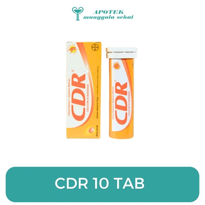 Jual CDR Effervescent 10 tablet Rasa jeruk mandarin | Shopee Indonesia