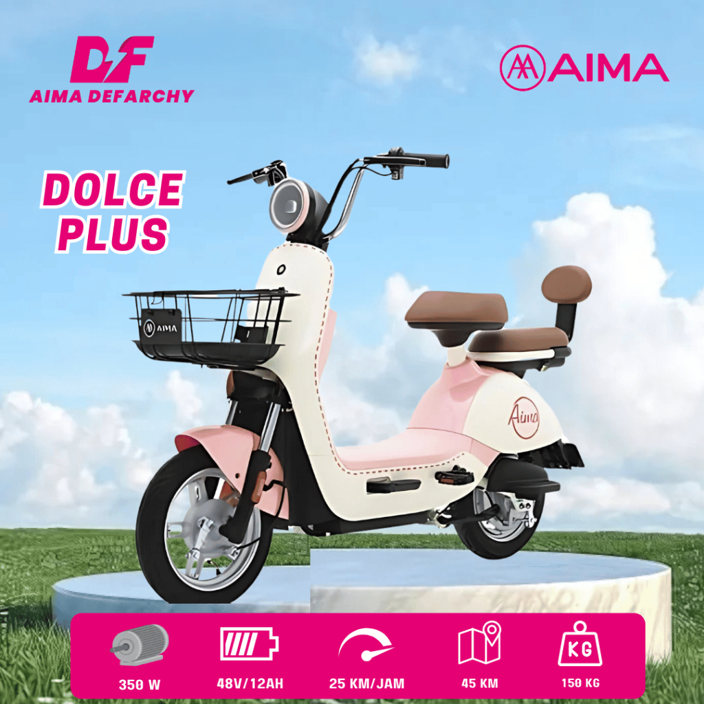 Jual Sepeda Listrik AIMA DOLCE PLUS 48V/15AH 400WATT | Shopee Indonesia
