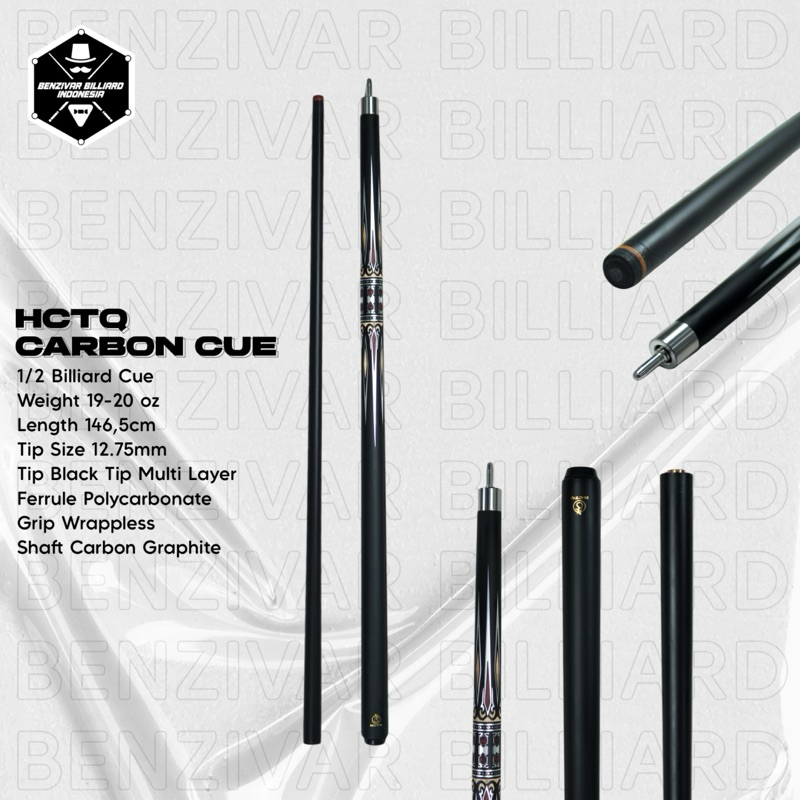Jual HCTQ Cue Stick Billiard Carbon Graphite Play Low Deflection Stik ...