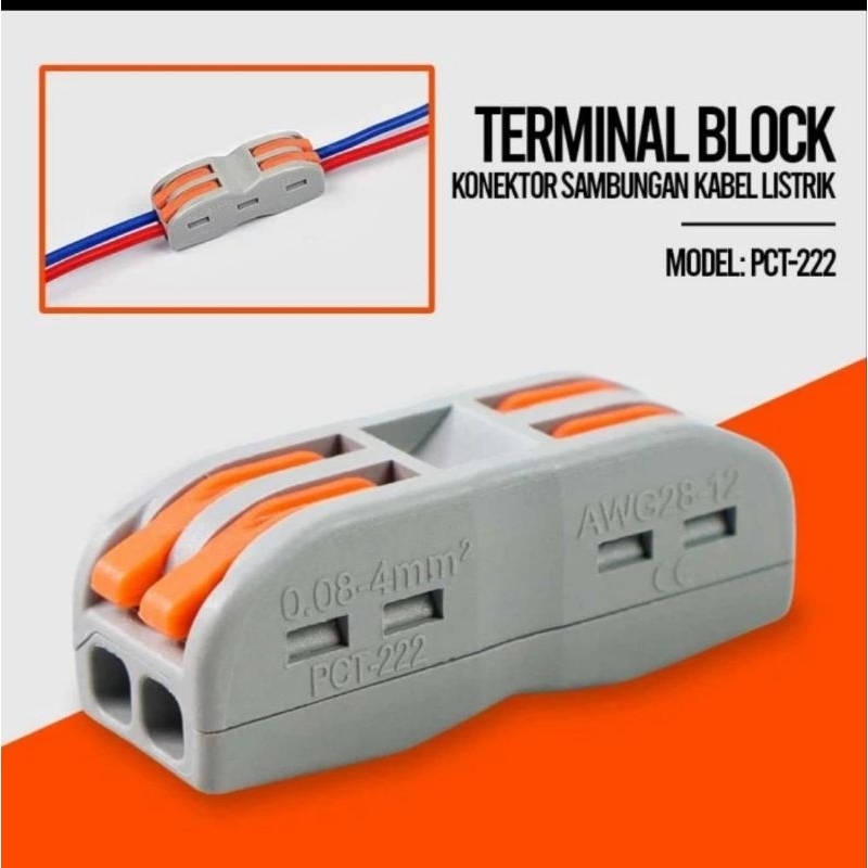 Jual konektor sambungan 2 jalur kabel wago | Shopee Indonesia