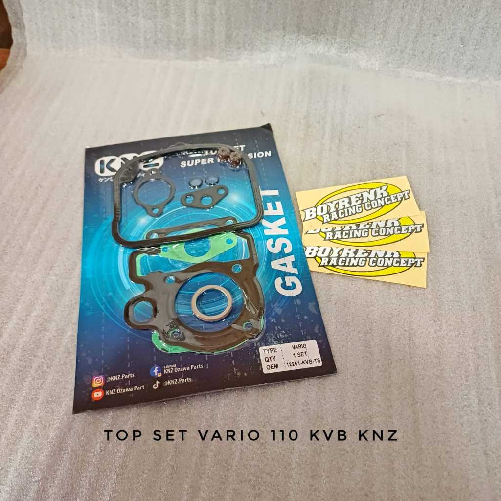 Jual PAKING KNZ GASKET TOP SET VARIO 110 KARBU KVB -BOYRENK RACING CONCEPT | Shopee Indonesia