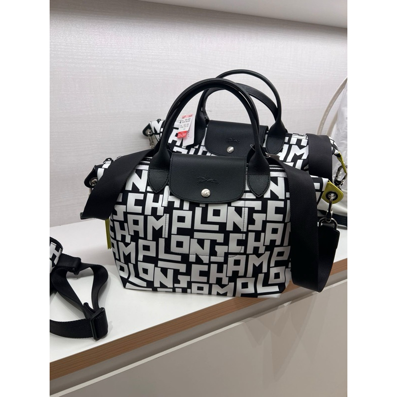 Jual LC Le Pliage Neo Small Black White | Shopee Indonesia