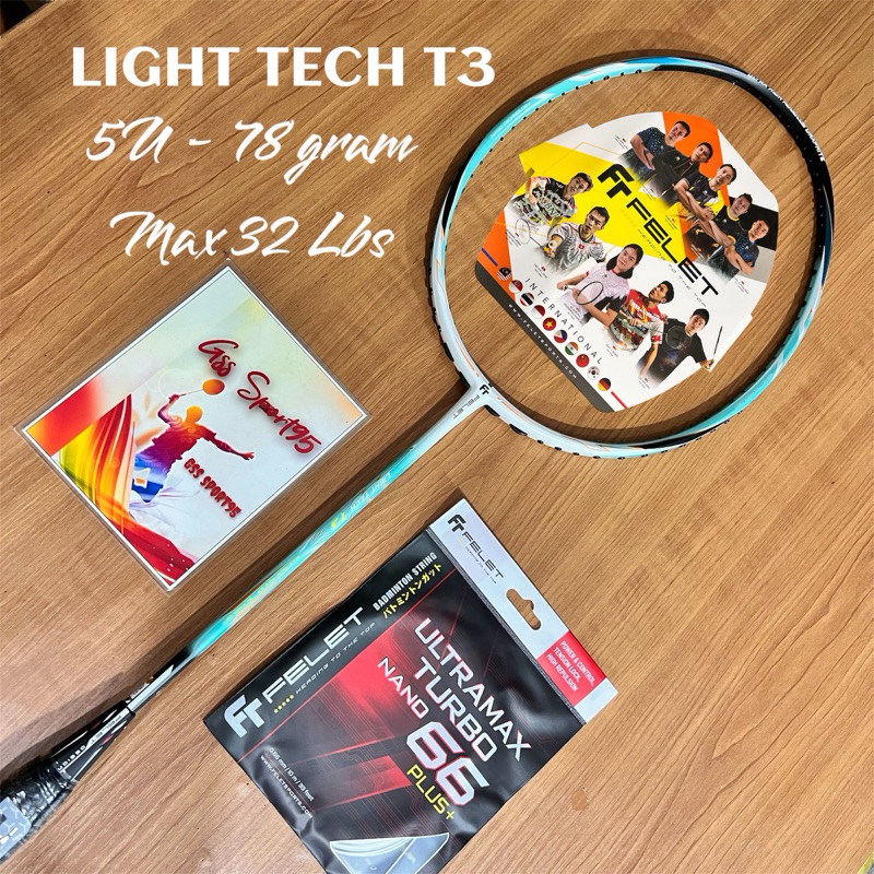 Jual RAKET BADMINTON FELET LIGHT TECH T3 ORIGINAL | Shopee Indonesia