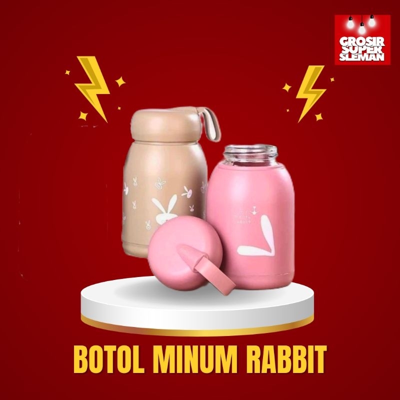 Jual Botol Minum Kelinci 330 ml Botol minum Botol rabbit lucu Simple ...