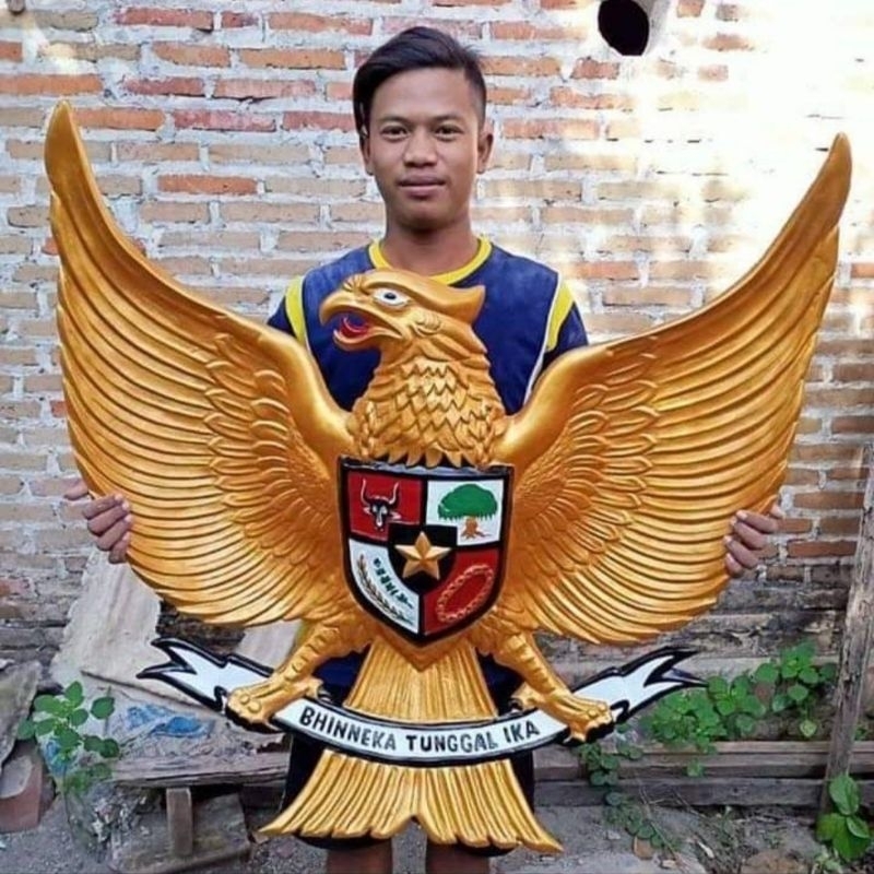 Jual Patung Lambang Garuda 3D bahan fiber ukuran 1 Meter / Besar ...