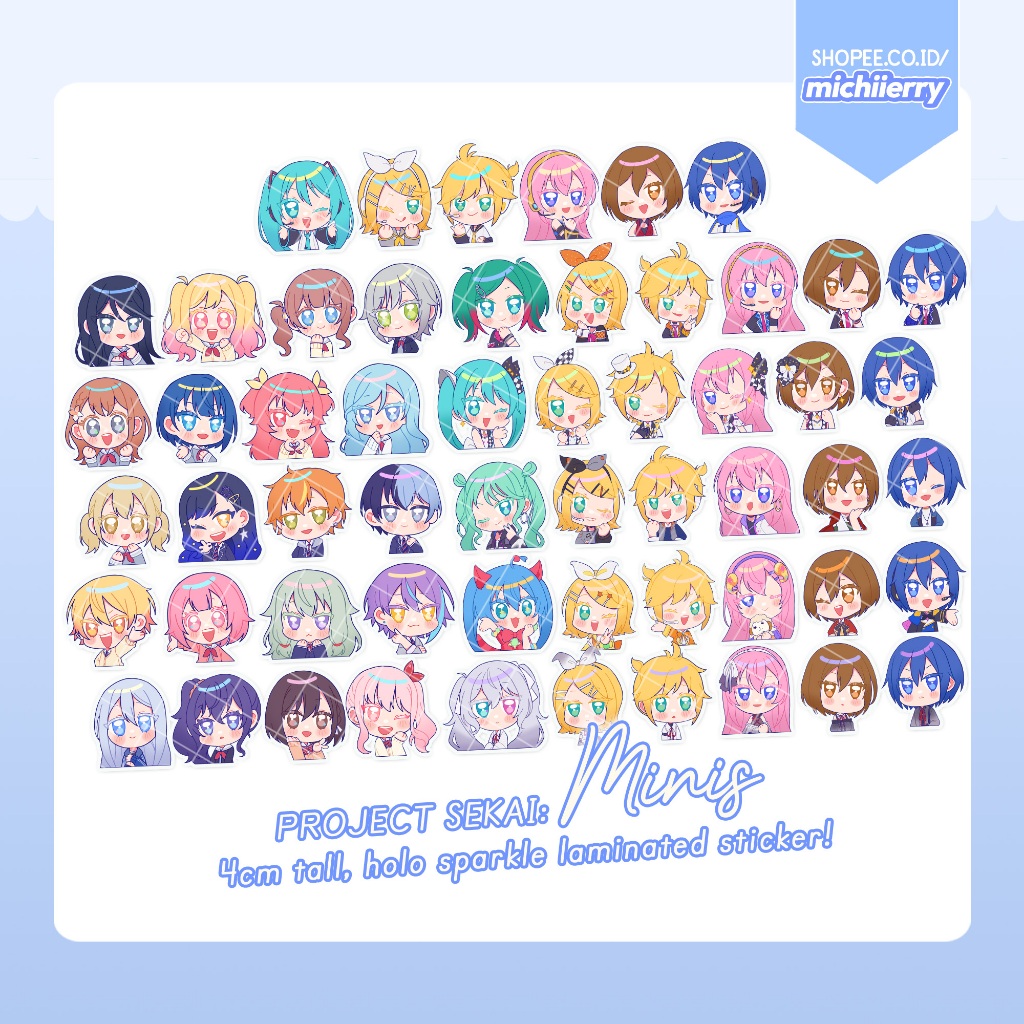 Jual Project Sekai Fanmerch - Mini Stickers | Shopee Indonesia