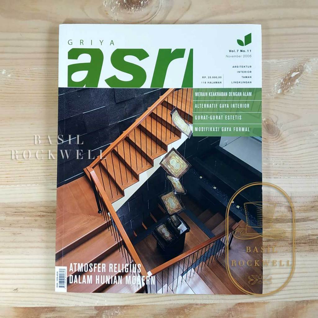 Jual Griya Asri Majalah Arsitektur Edisi November 2006 Desain Interior ...