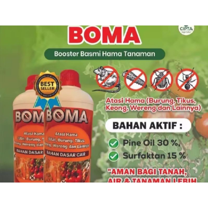 Jual SEPESIAL 1 LITER BOMA ORI BELI 3 GRTIS 1 BOTOL RAJA NYA PENGUSIR ...