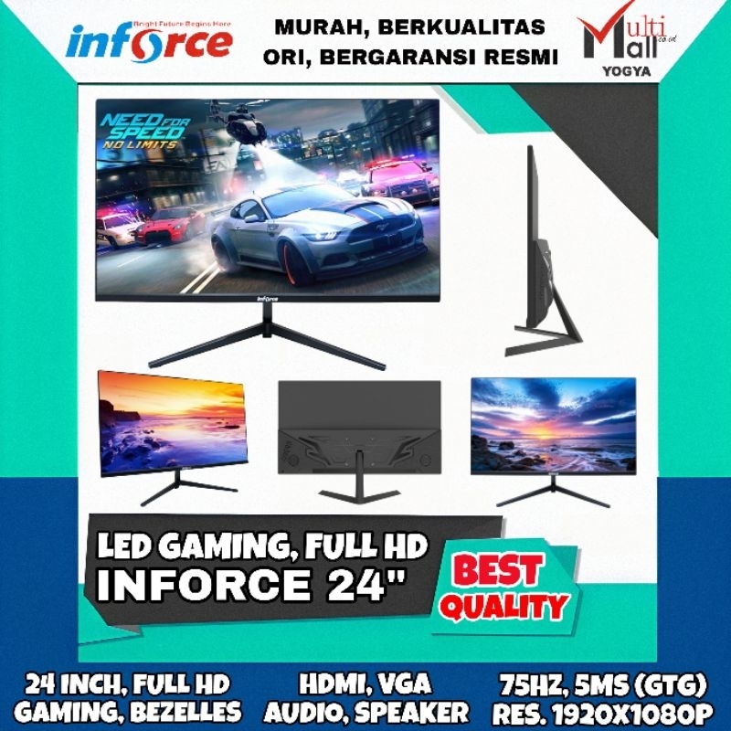 Jual Inforce Monitor Gaming 24" Full HD Bezelless LED Gaming 24IN 75Hz ...