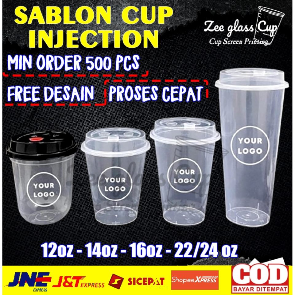 Jual SABLON CUP INJECTION DATAR & OVAL CETAK CUP PRINTING INJECT FREE ...