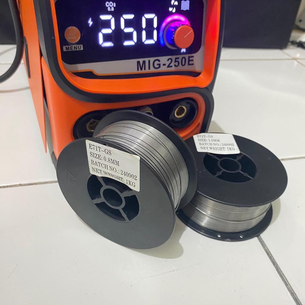 Jual DISKON Kawat las Mig Stainless Tanpa gas ukuran 1 MM berat 1KG / Flux Core Wire 1MM ...
