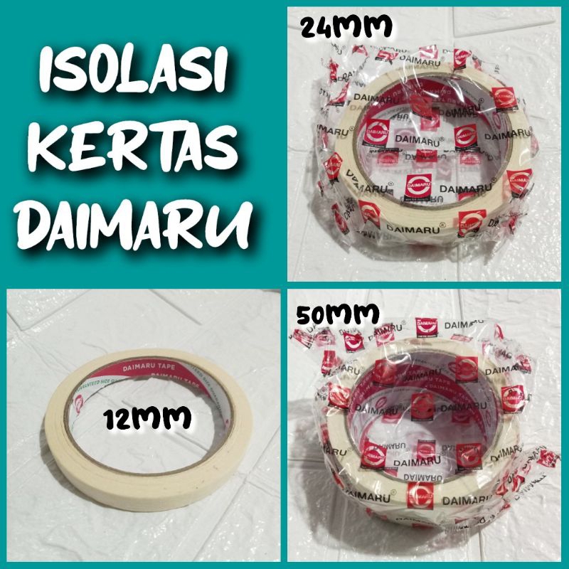 Jual Isolasi Kertas Masking Tape / Isolasi / Lakban Kertas Daimaru ...