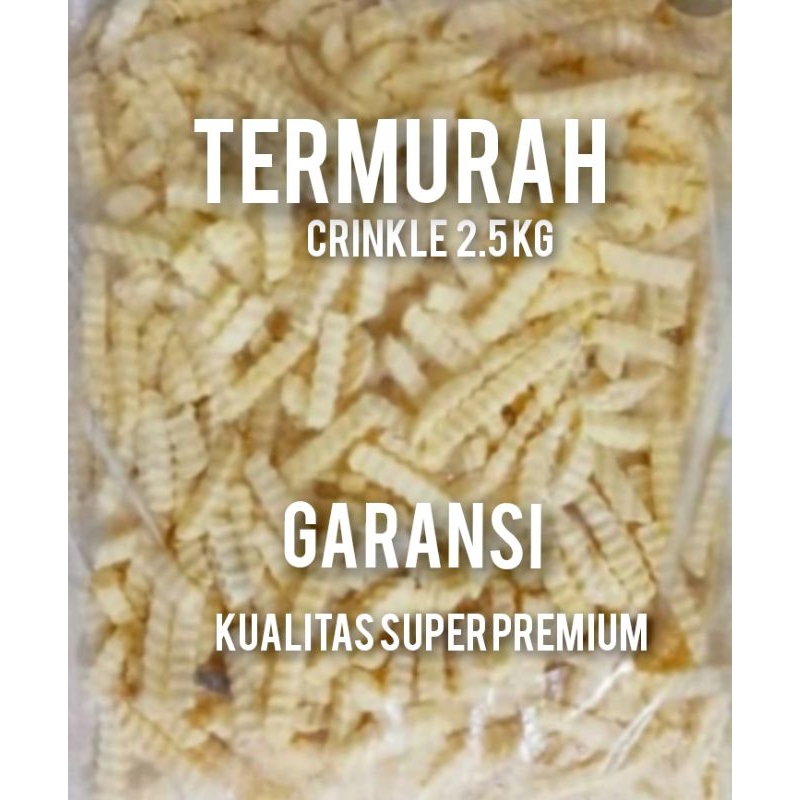 Jual Kentang Goreng Crinkle Cut 2.5kg Qualitas PREMIUM | Shopee Indonesia