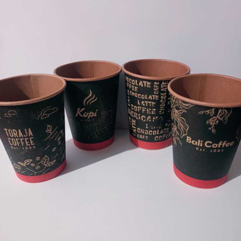 Jual Paper Cup Motif Kraft 8 oz / Gelas Kopi Kraft isi 50 pcs NESTO | Shopee Indonesia