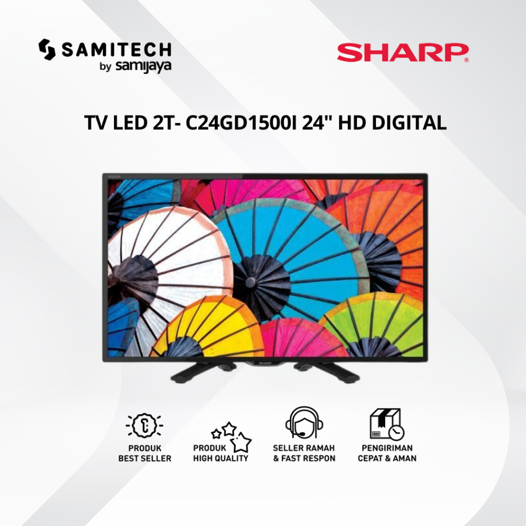 Jual TV LED SHARP 24" 2T- C24GD1500I 24INCH HD DIGITAL | Shopee Indonesia