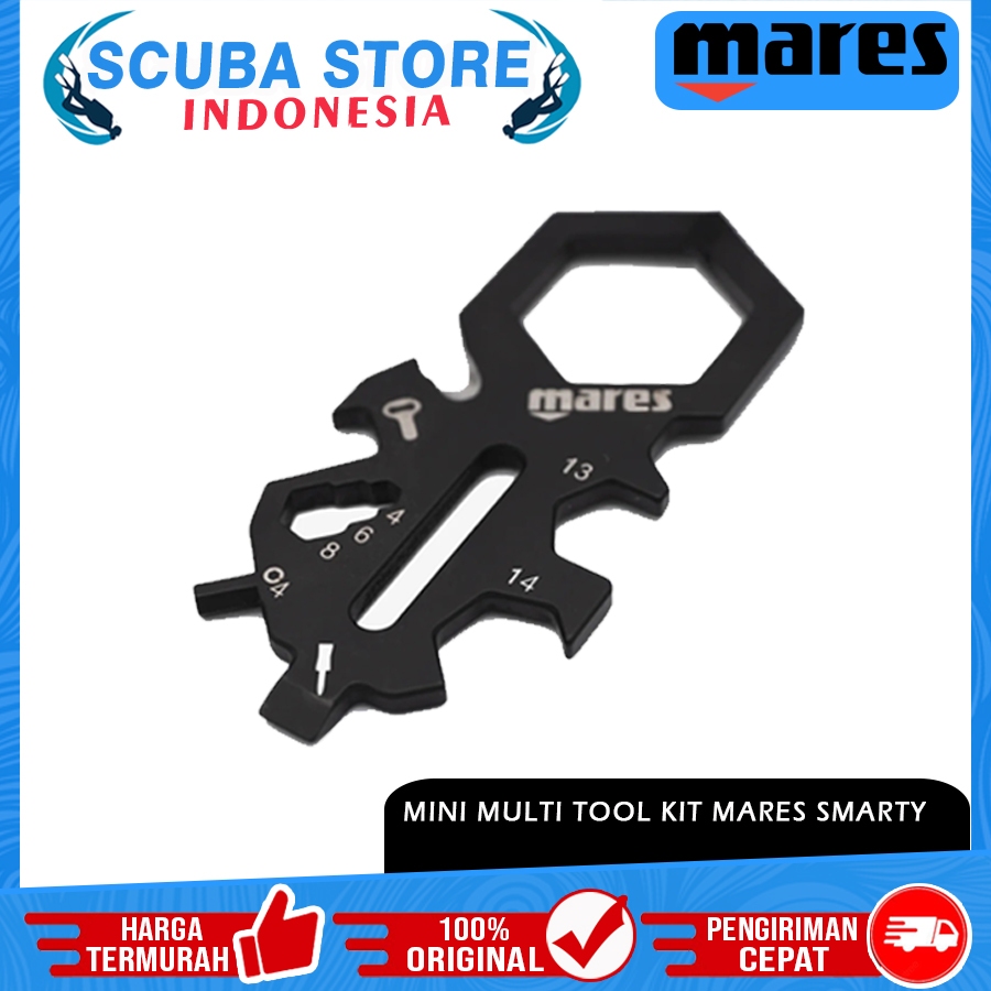 Jual Mini Multi Tool Kit Mares Smarty Spanner Hex Allen Key Scuba ...