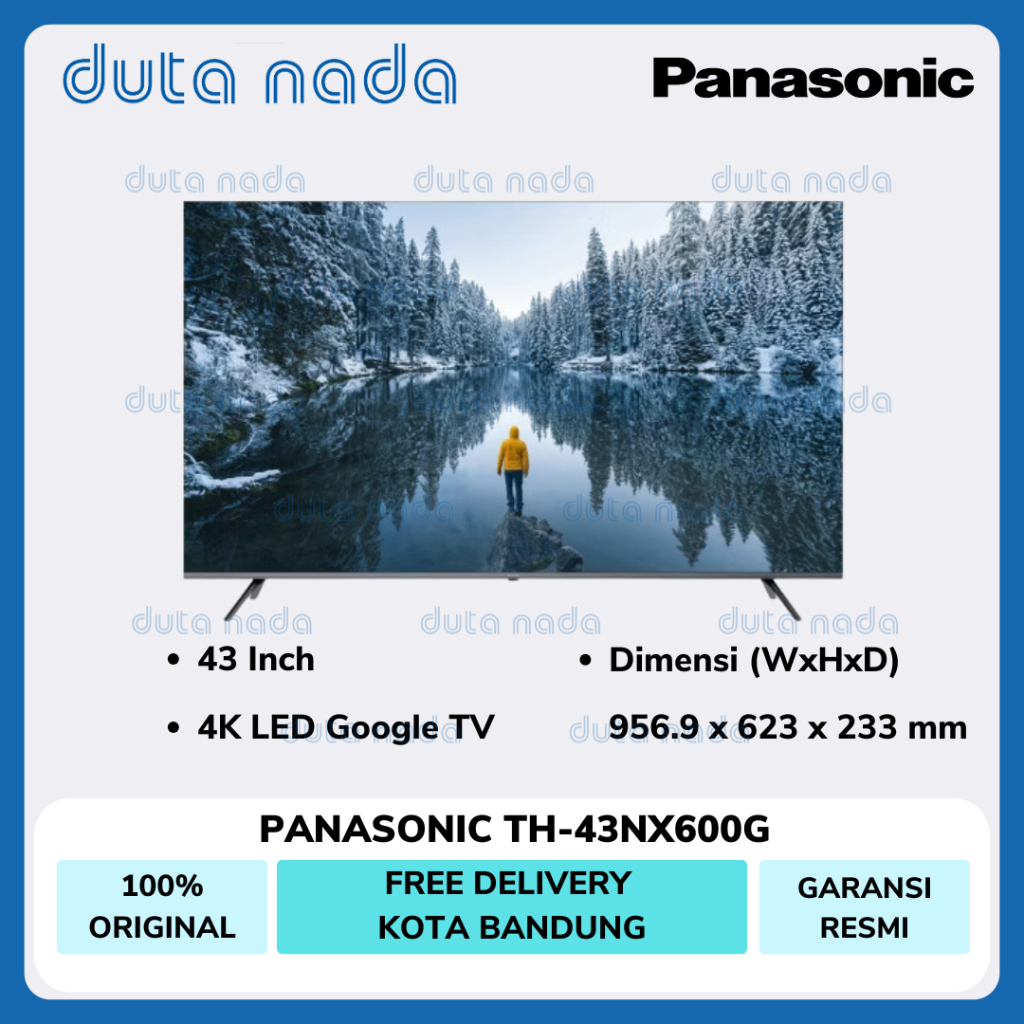 Jual PANASONIC 4K LED Google TV 43 Inch TH43NX600G / TH-43NX600G ...