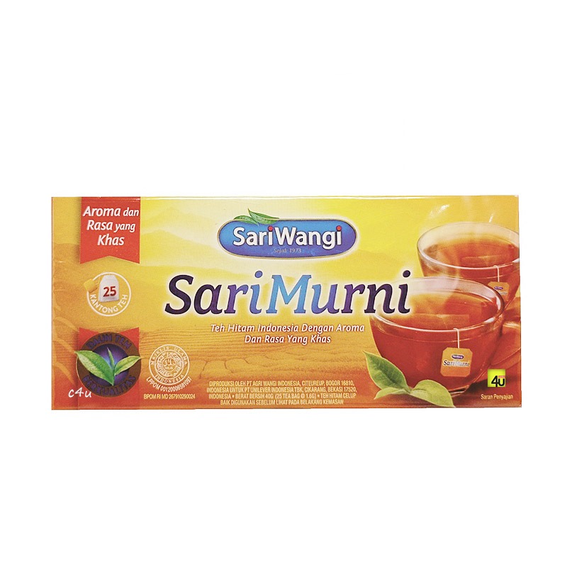 Jual Sari Murni Teh Hitam Box 25 Kantong | Shopee Indonesia