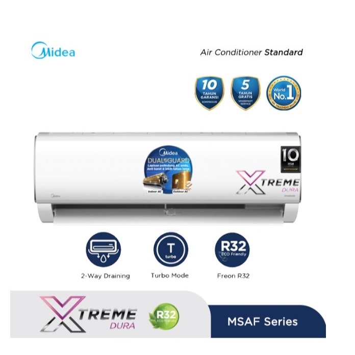Jual AC Split Midea Standart 1,5 PK Tipe MSAF-12CRN2X | Shopee Indonesia