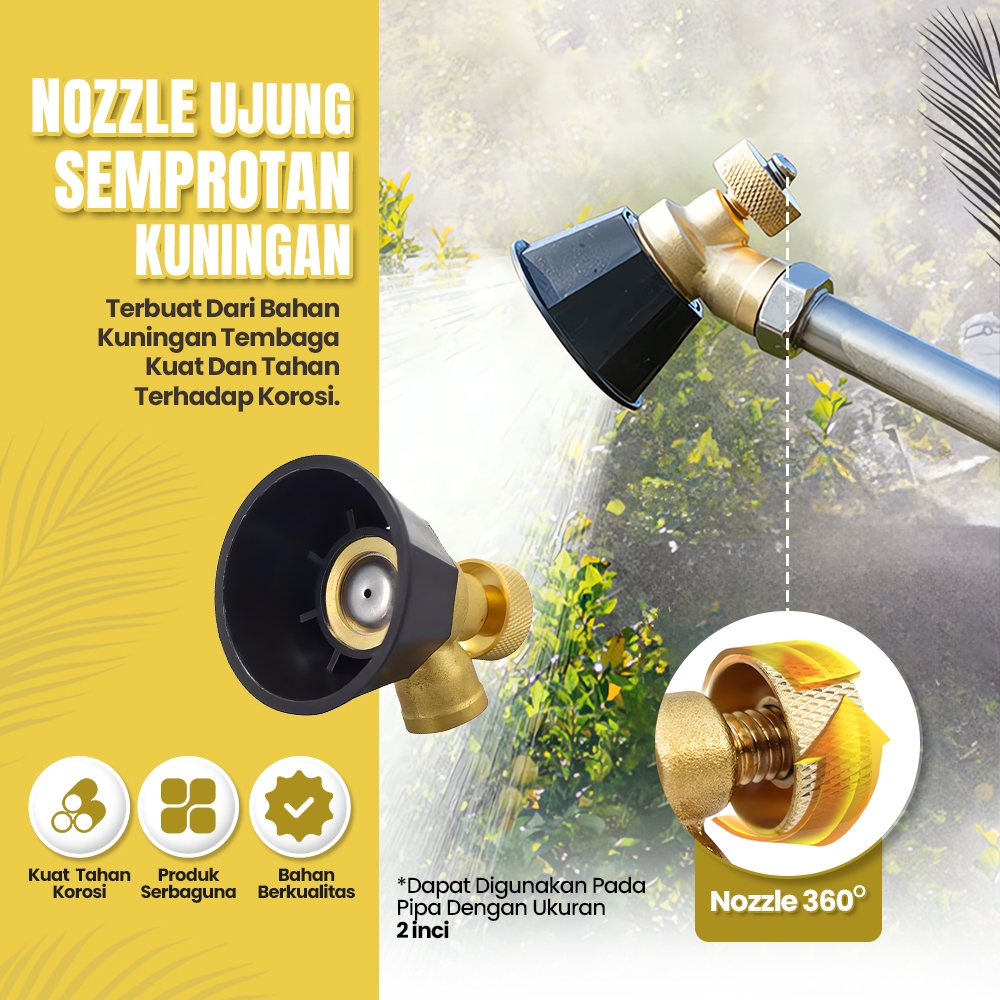 Jual Nozzle Sprayer Ultra High Pressure Ujung Semprot Kabut Adjustable ...