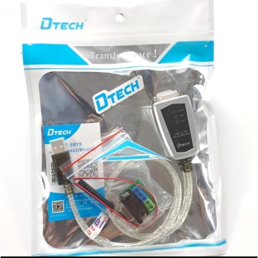 Jual 'USB to RS422 RS485 Serial Port Converter DB9 Male - DTECH DT-5019 | Shopee Indonesia
