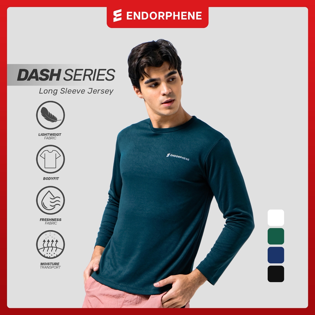 Jual Baju Olahraga Pria Endorphene DASH Running Jersey Quick Dry Dri ...