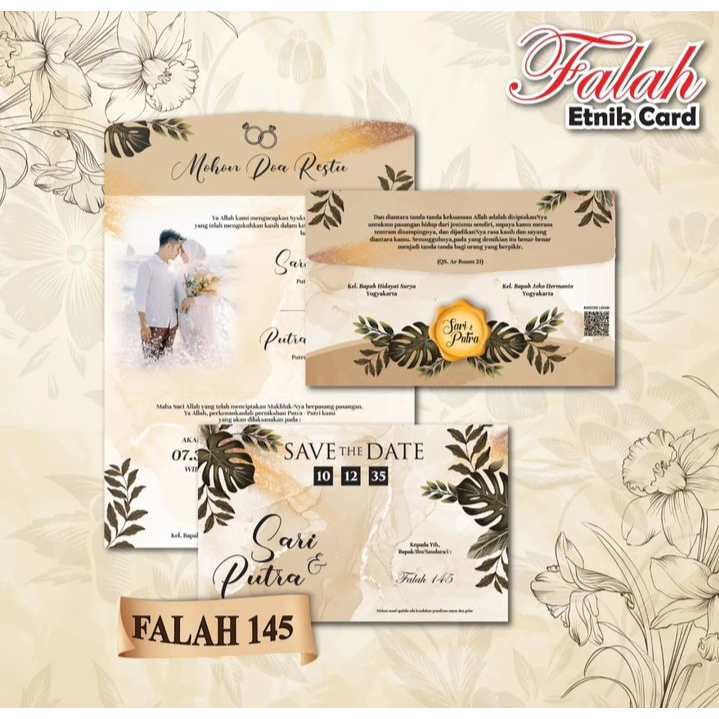 Jual Cetak Undangan Motif Falah 145 | Shopee Indonesia
