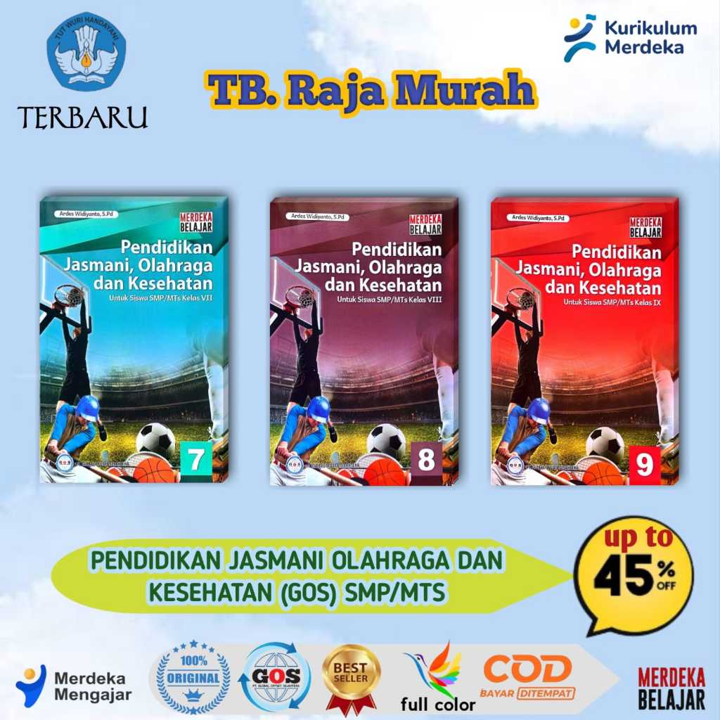 Jual Buku Siswa Pendamping PJOK (GOS) KELAS 7,8,9 SMP/MTS - Kurikulum Merdeka - Global Offset ...