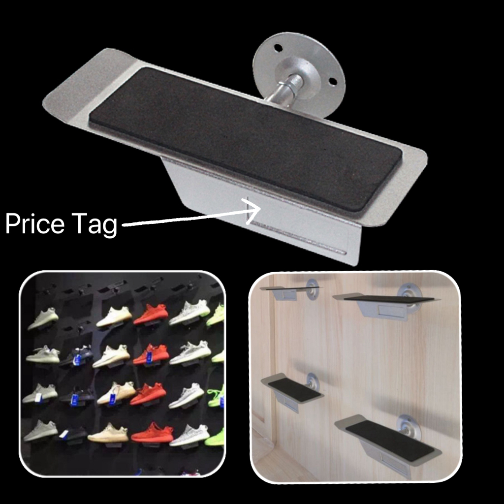 Jual Display Rak Sepatu Dinding Display Sepatu Melayang Pajangan ...