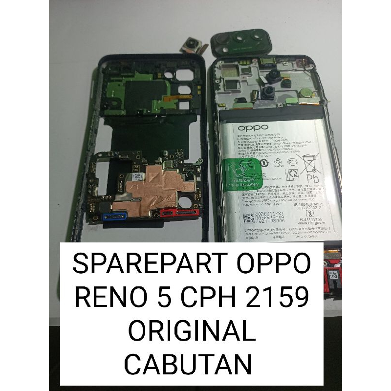 Jual SPAREPART OPPO RENO 5 CPH2159 ORIGINAL CABUTAN | Shopee Indonesia