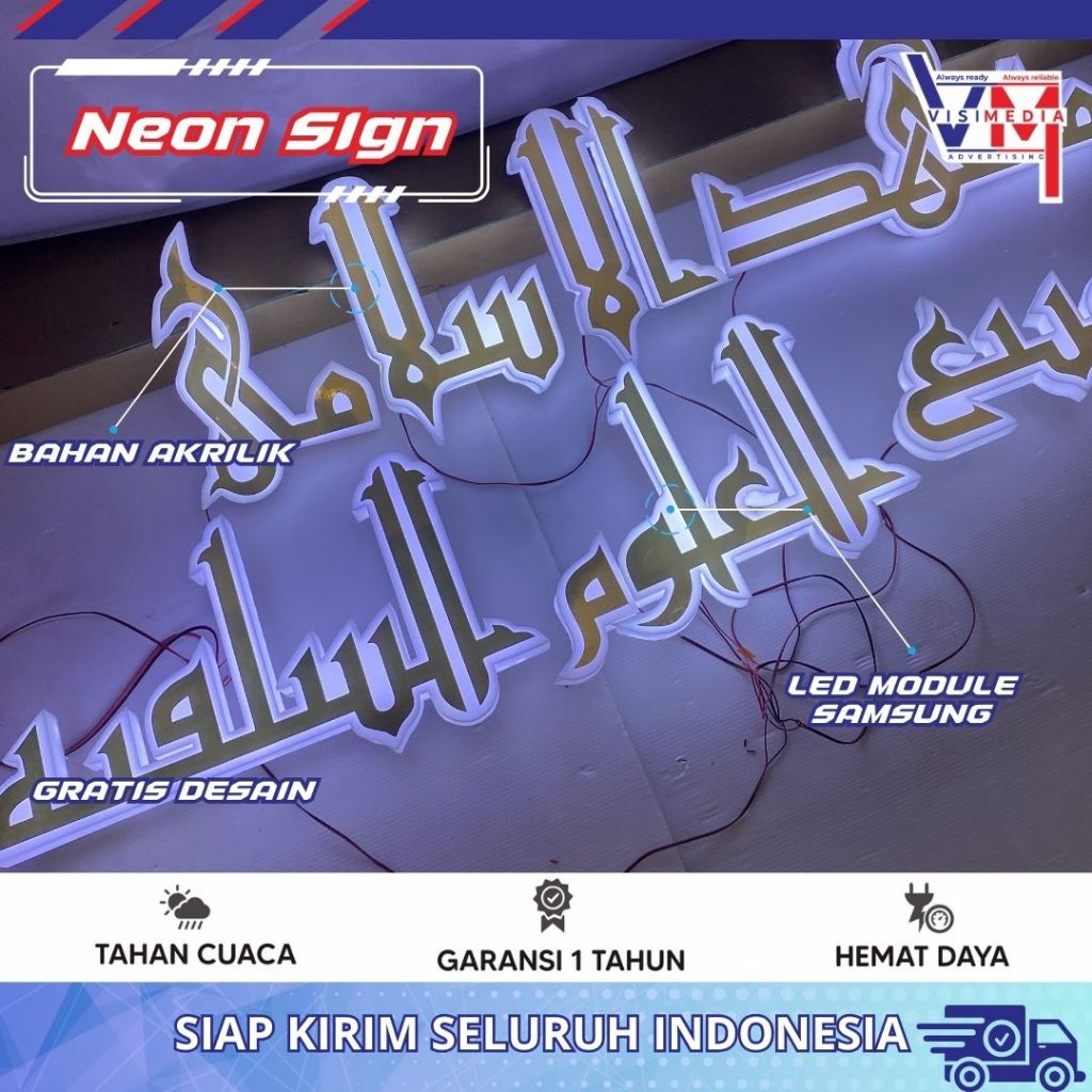 Jual Free Desain Custom Huruf Timbul Menyala Letter Timbul Led Huruf ...