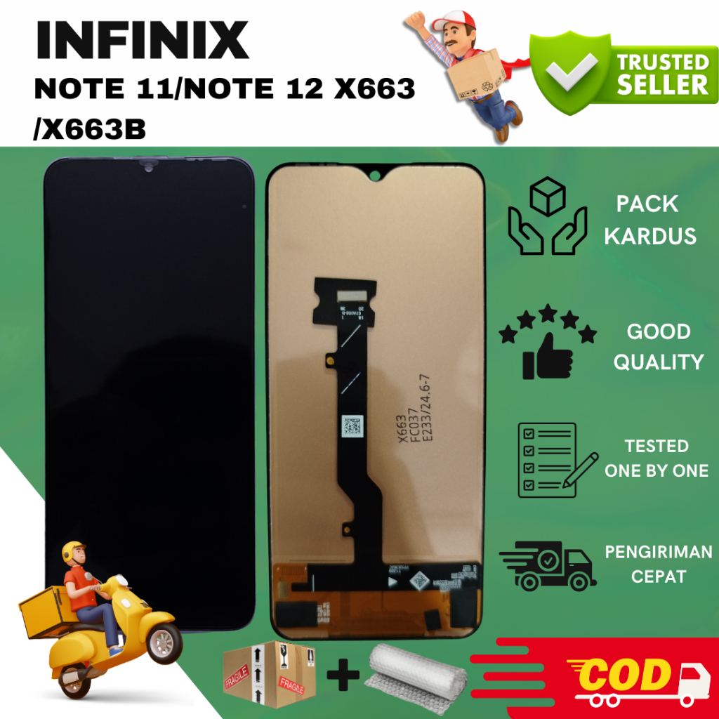 Jual LCD INFINIX NOTE 11/NOTE 12 X663/X663B ORIGINAL FULLSET ...
