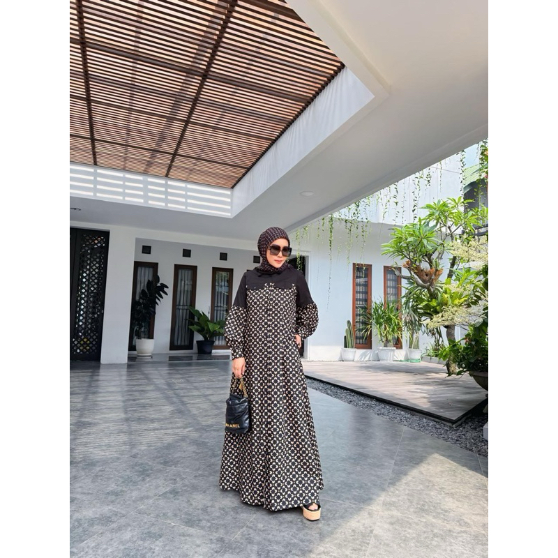 Jual Medi dres by korina Naira Dres blck korina | Shopee Indonesia