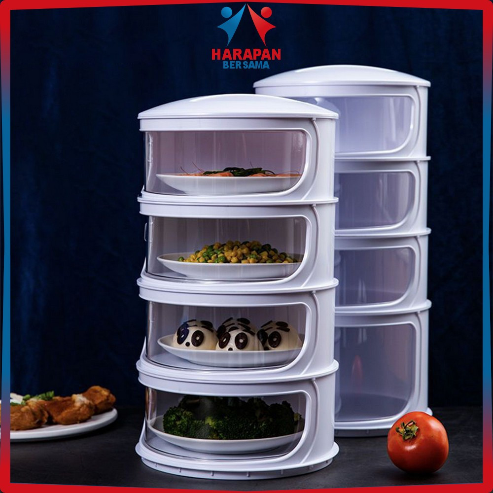 Jual Food Storage Rak Susun Penutup Makanan Hangat Anti Debu / Tudung ...