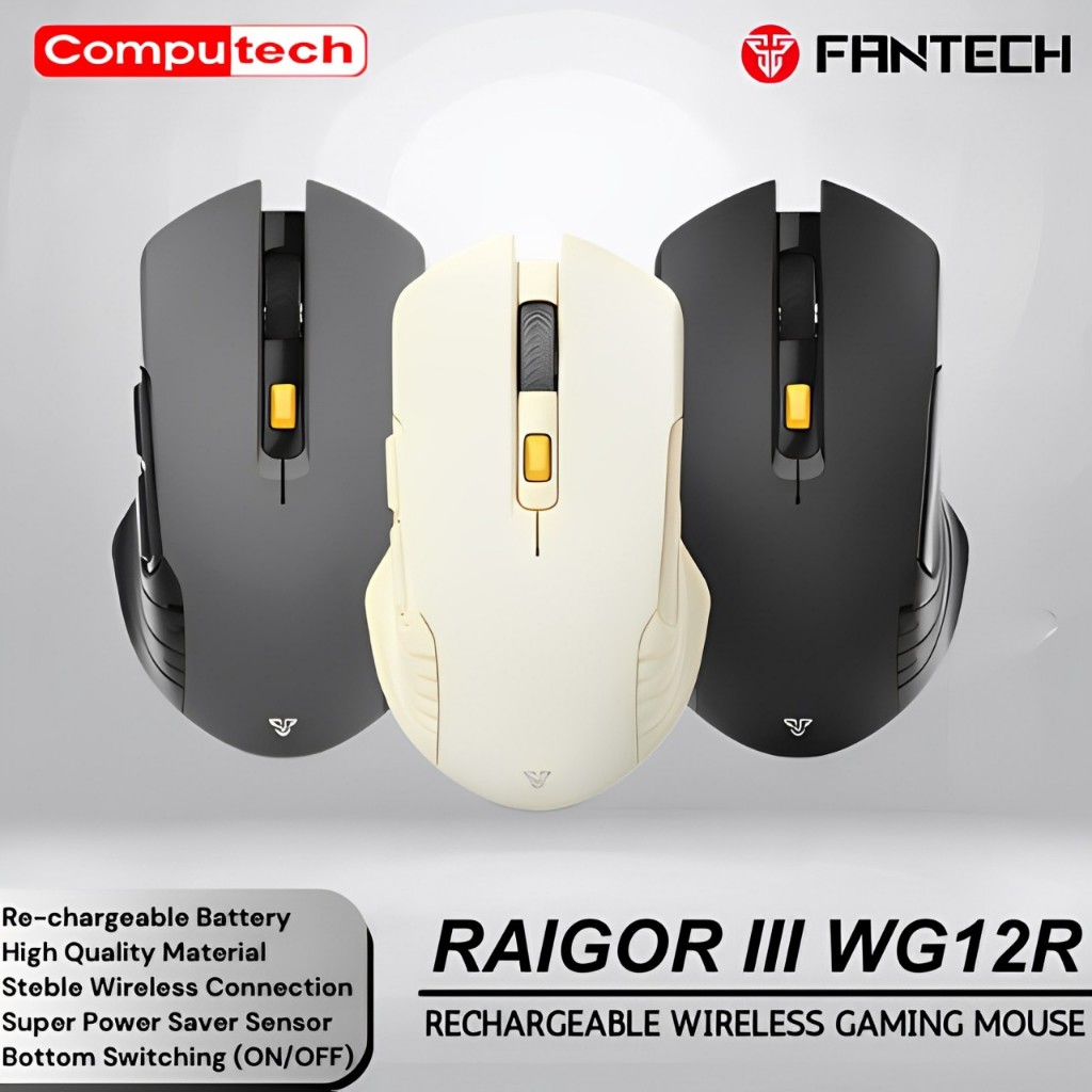 Jual Fantech Wireless Gaming Mouse RAIGOR III WG12R - Mouse Gaming ...