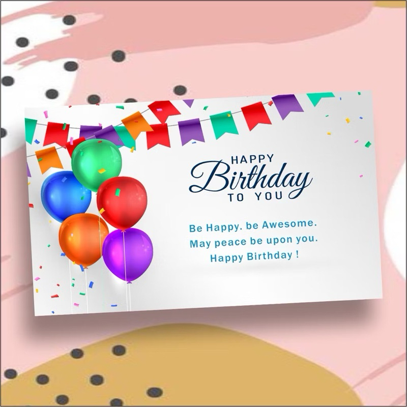 Jual KARTU UCAPAN SELAMAT ULANG TAHUN HAPPY BIRTHDAY | Shopee Indonesia