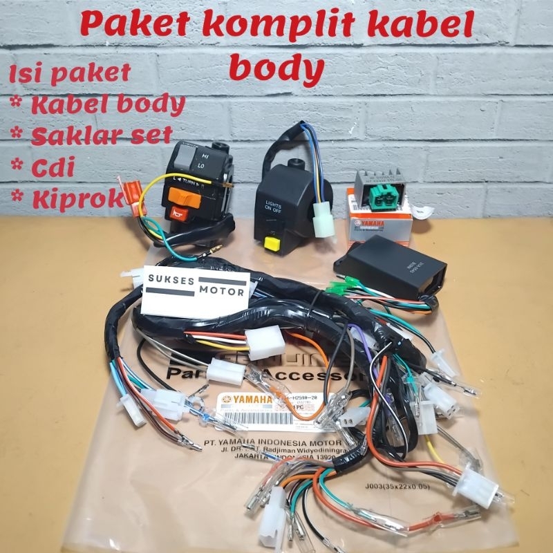Jual paket pengapian kelistrikan yamaha fizr fiz R force 1 ( Kabel body ...
