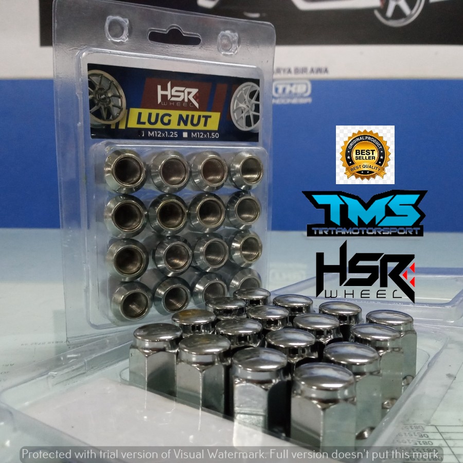 Jual BAUT RACING MOBIL HSR ORIGINAL UKURAN 21X1,5 WARNA CHROOM UNTUK ...