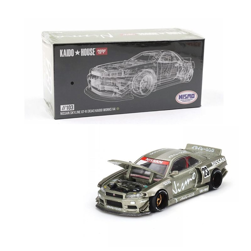 Jual MiniGt KMHG-103 KAIDO HOUSE NISSAN SKYLINE R34 NISMO JADE V4 ...