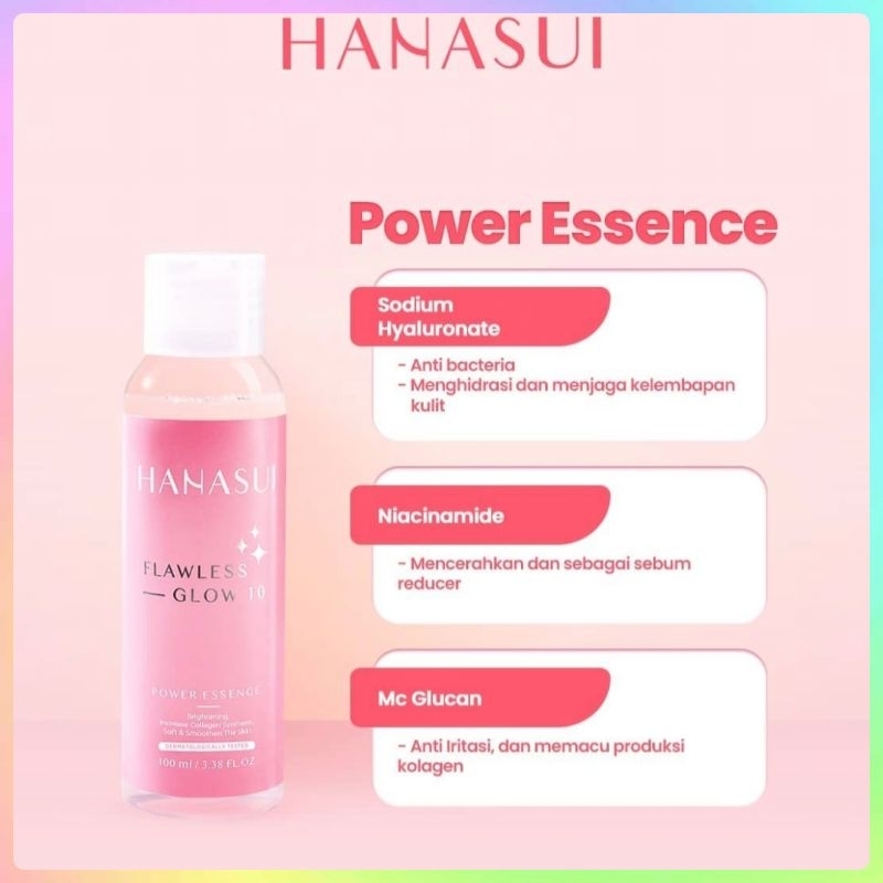 Jual Hanasui Toner Power Esenses Flawless Glow | Shopee Indonesia