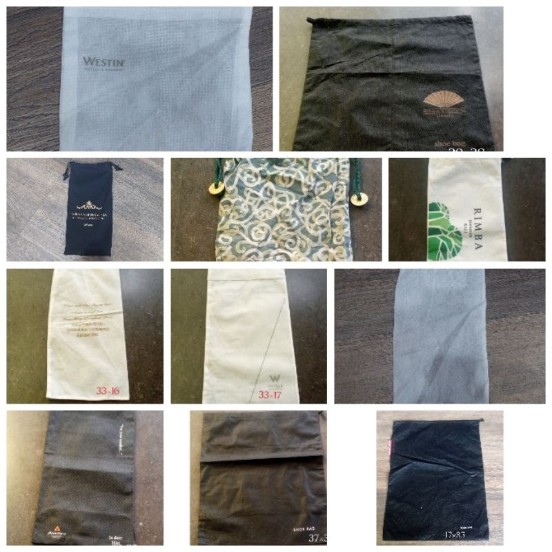 Jual SLIPPER BAG SHOE BAG HOTEL MANDARIN ANANTARA WESTIN KERATON W ...