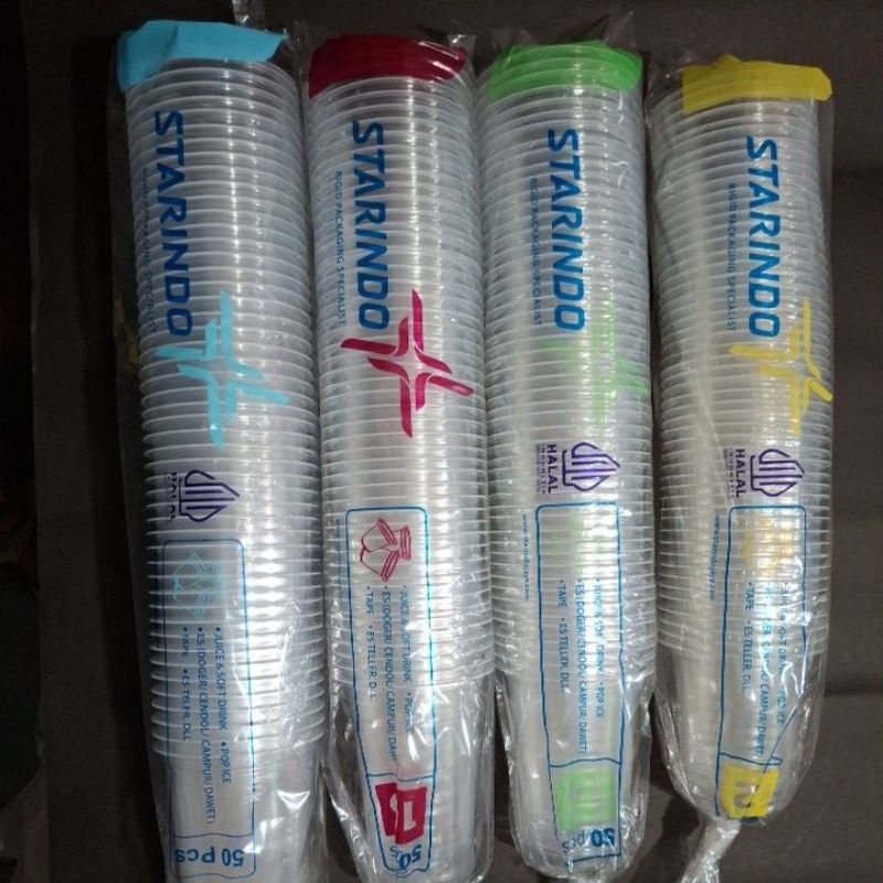 Jual Gelas Starindo ukuran 12/14/16/22 oz datar Pekanbaru | Shopee ...