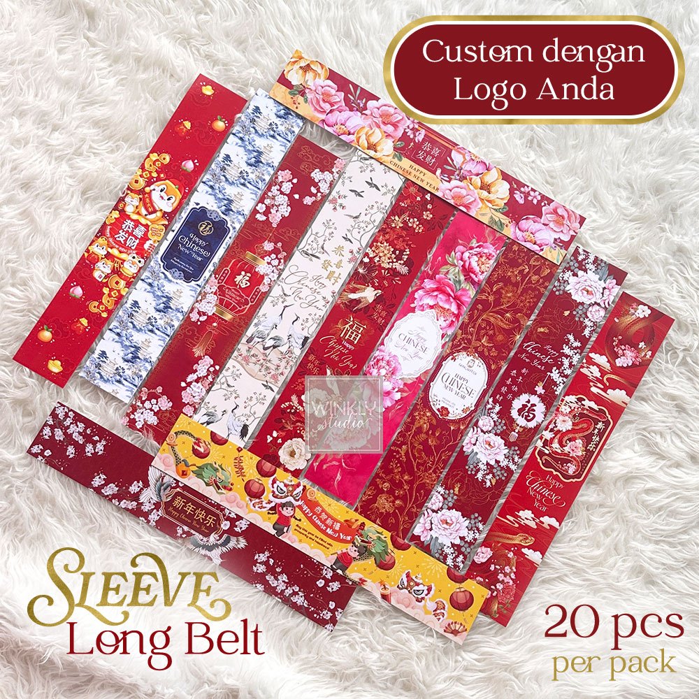 Jual 20pcs LONG Paper BELT Imlek 2025 SNAKE / Sabuk Kotak Parcel Sincia ...