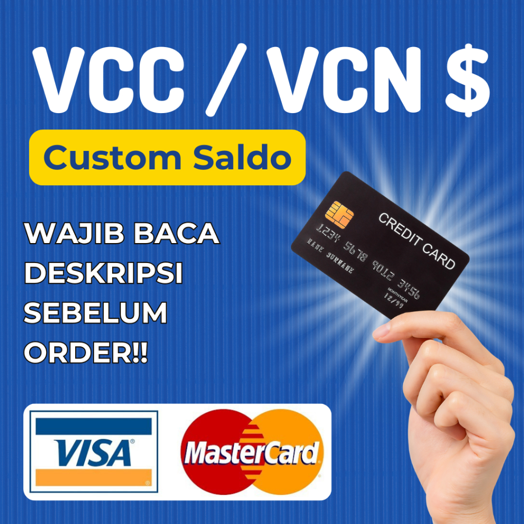 Jual VCC CUSTOM SALDO $15 - $20 | Virtual Card Bersaldo | Support Semua ...