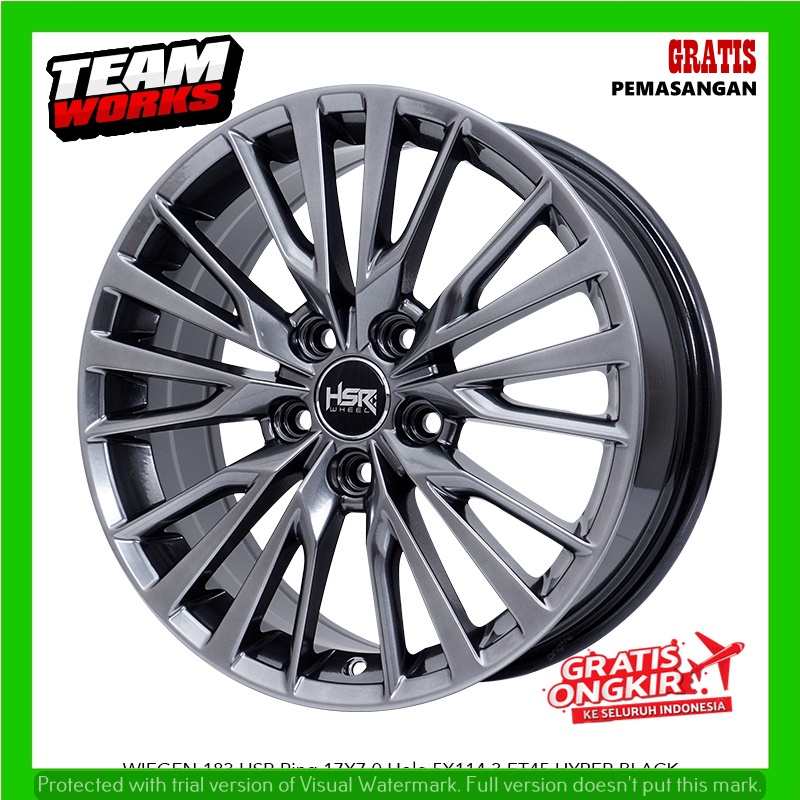 Jual VELG MOBIL RING 17 HSR WIEGEN R17 HYPER BLACK RUSH INNOVA ALL NEW AVANZA TERIOS | Shopee ...