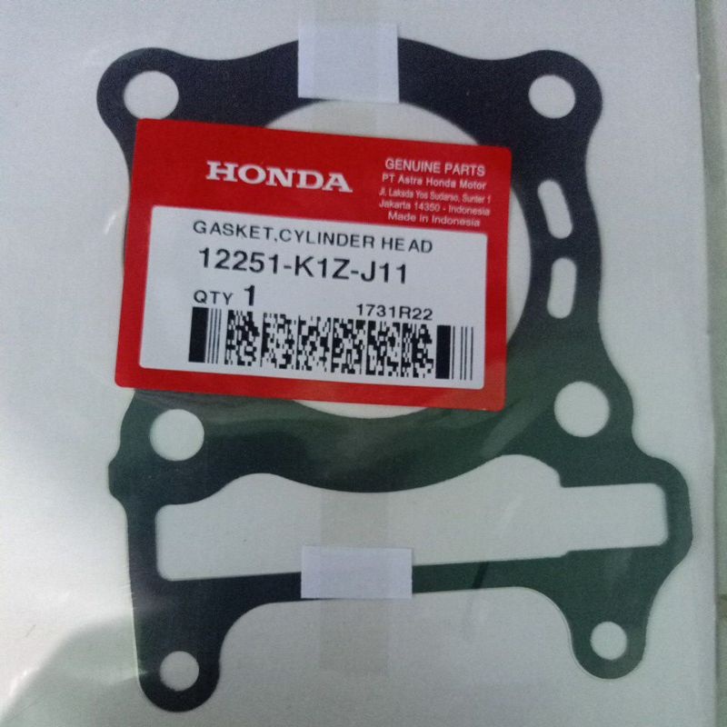 Jual Paking Head Gasket Cylinder Head Honda PCX 160 Vario 160 ADV 160 12251K1ZJ11 | Shopee Indonesia