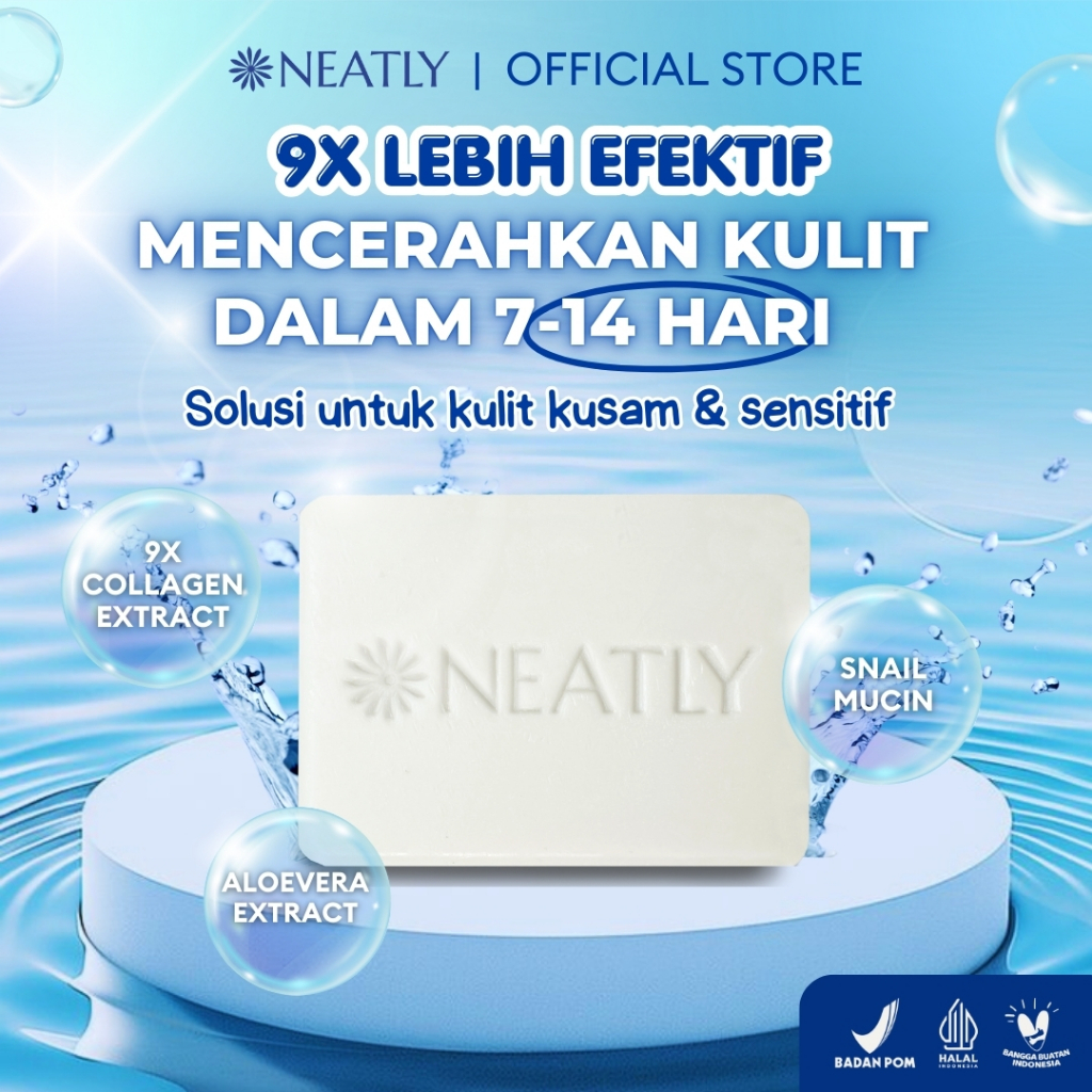 Jual Neatly 9x Collagen Snail Sabun Batang - Cocok Untuk Kulit Sensitif ...