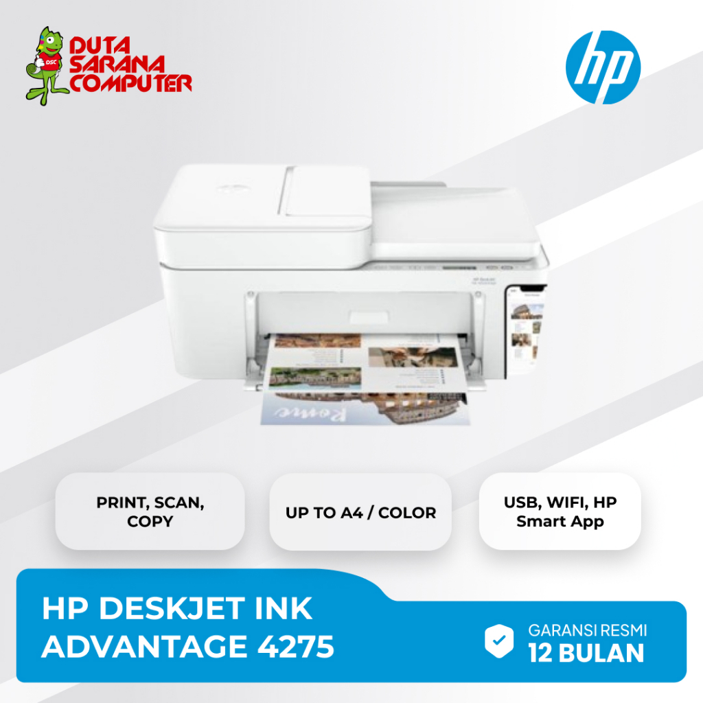 Jual HP DeskJet Ink Advantage 4275 All-in-One Printer Wireless Wi-Fi ...