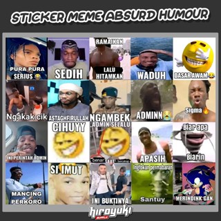Jual Stiker Jomok Sticker Meme Absurd Humor Sticker Ngawi | Shopee ...